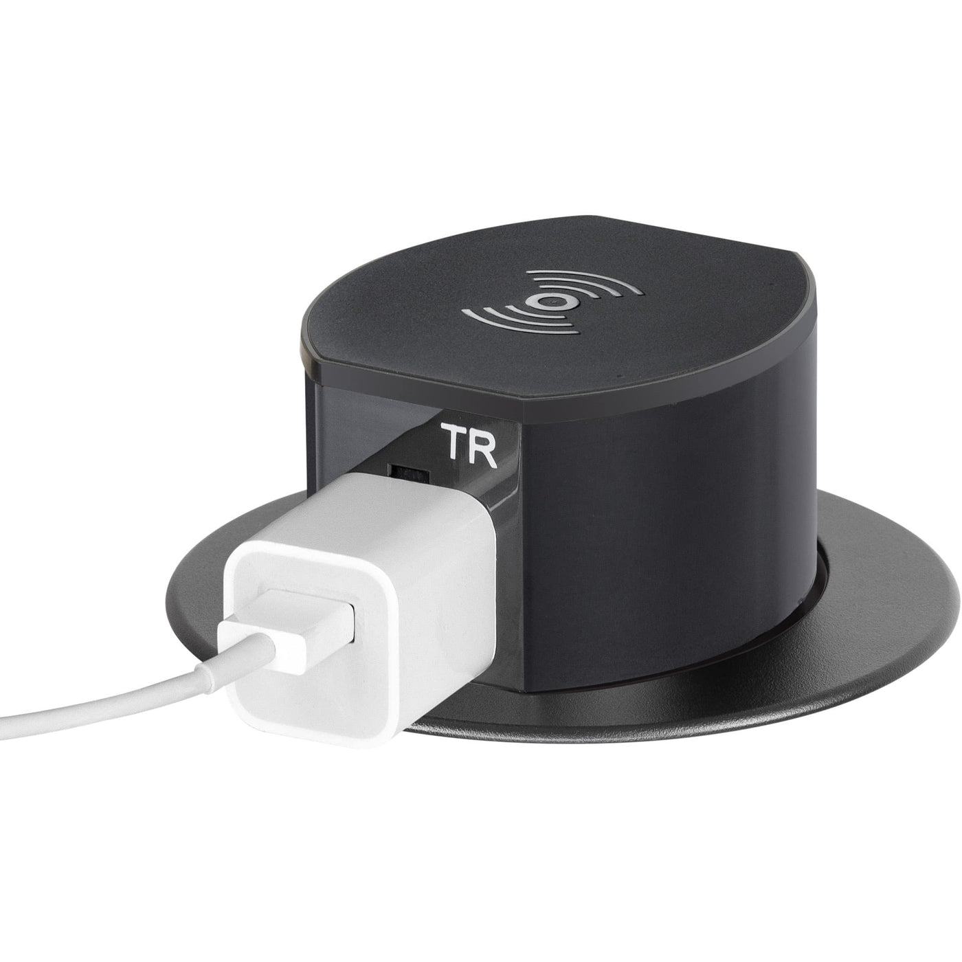 Hubbell RCT620BK Pop Up 20A Outlet, USB-A/C, Wireless Charging, Black ...