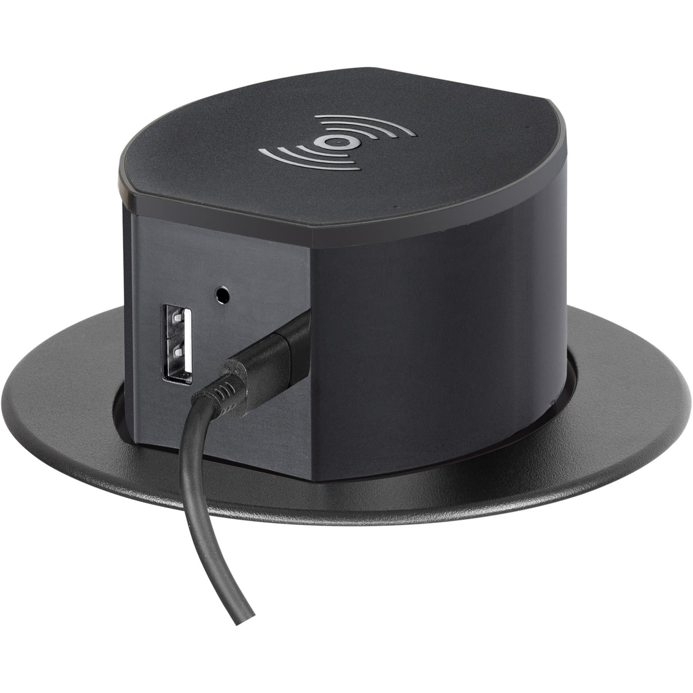 Hubbell RCT620BK Pop Up 20A Outlet, USB-A/C, Wireless Charging, Black ...