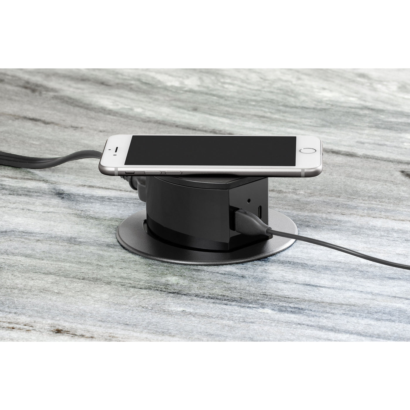 Hubbell RCT620BK Pop Up 20A Outlet, USB-A/C, Wireless Charging, Black ...